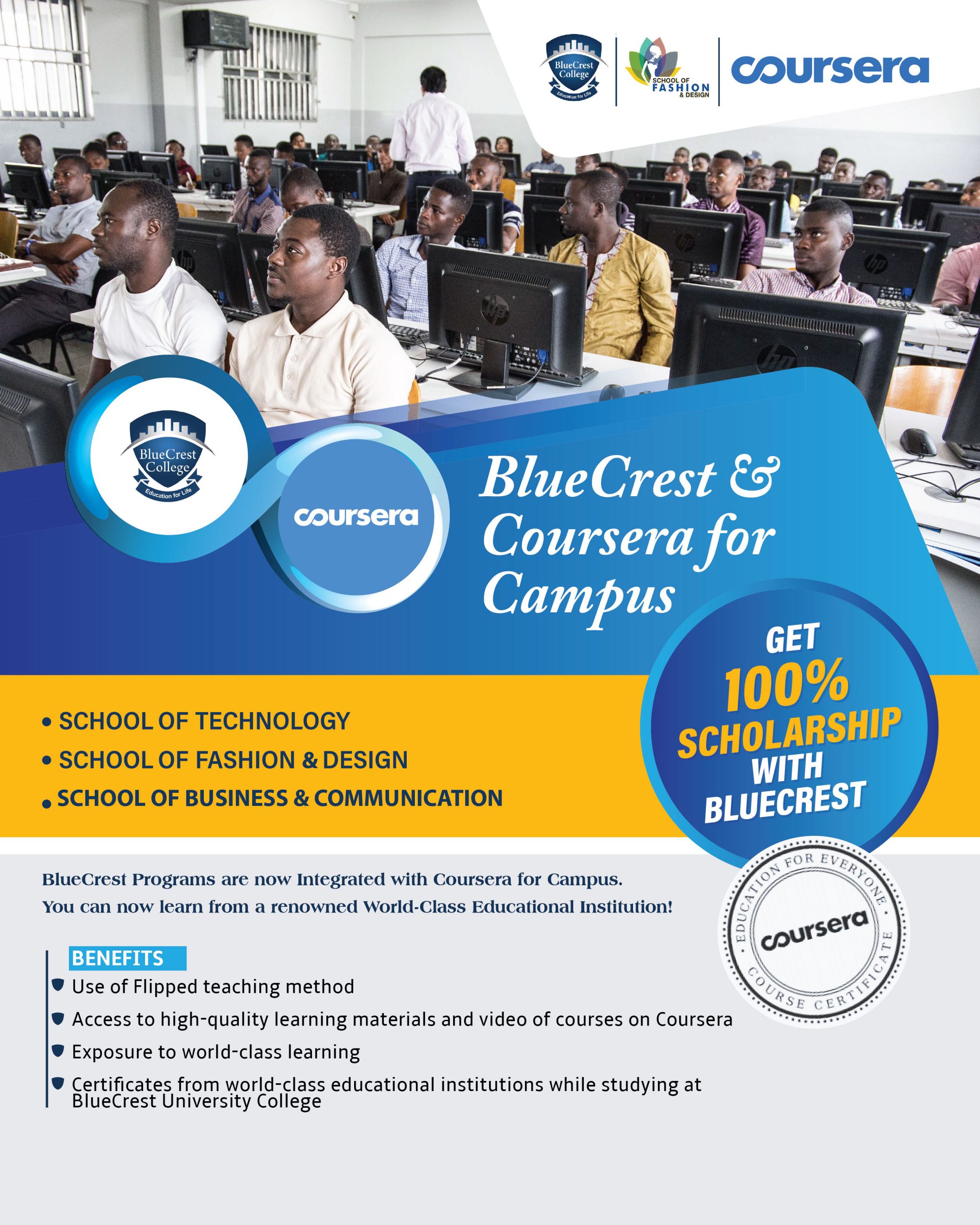 BlueCrest University College Partners with Coursera for Flipped and ...